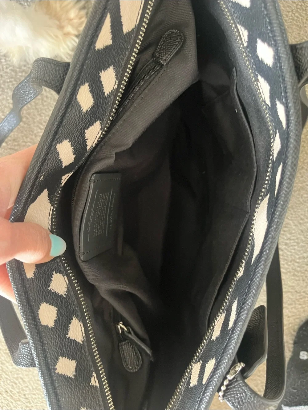 Coach | Bags | Coach City Tote Blackchalk Wild Plaid | Poshmark